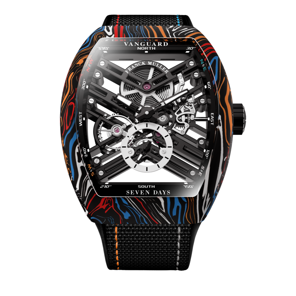 Vanguard Damascus Carbon Skeleton V43S6SQTCBAMSCOLNR - Franck Muller USA