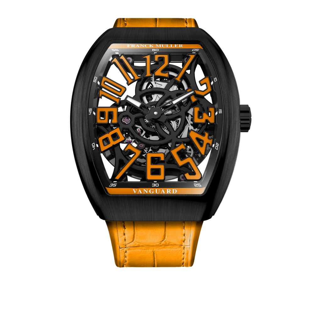 Vanguard Slim Skeleton V41 SAT SQT NRBR OR - Franck Muller USA